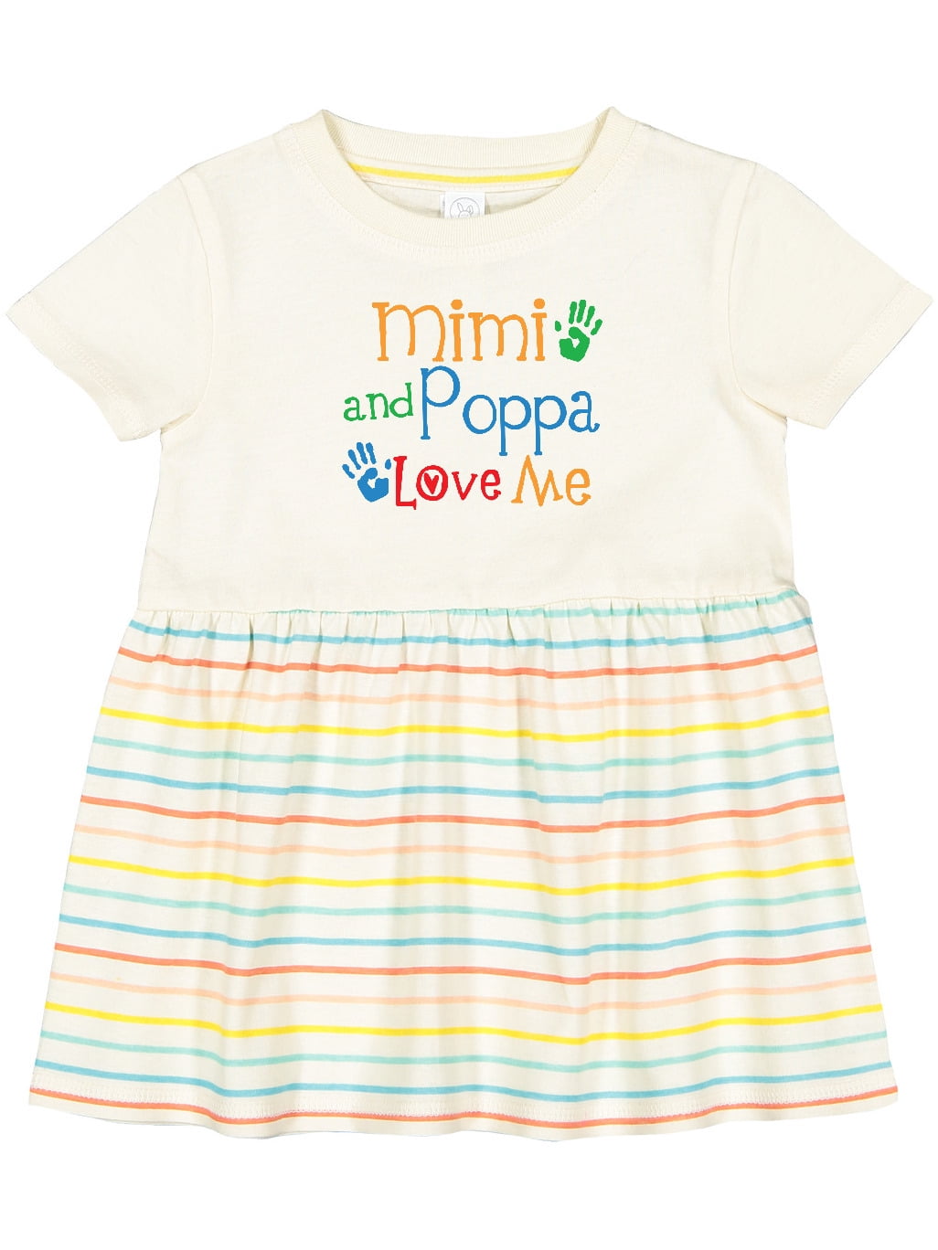 Inktastic Mimi and Poppa Love Me Girls Baby Dress - Walmart.com