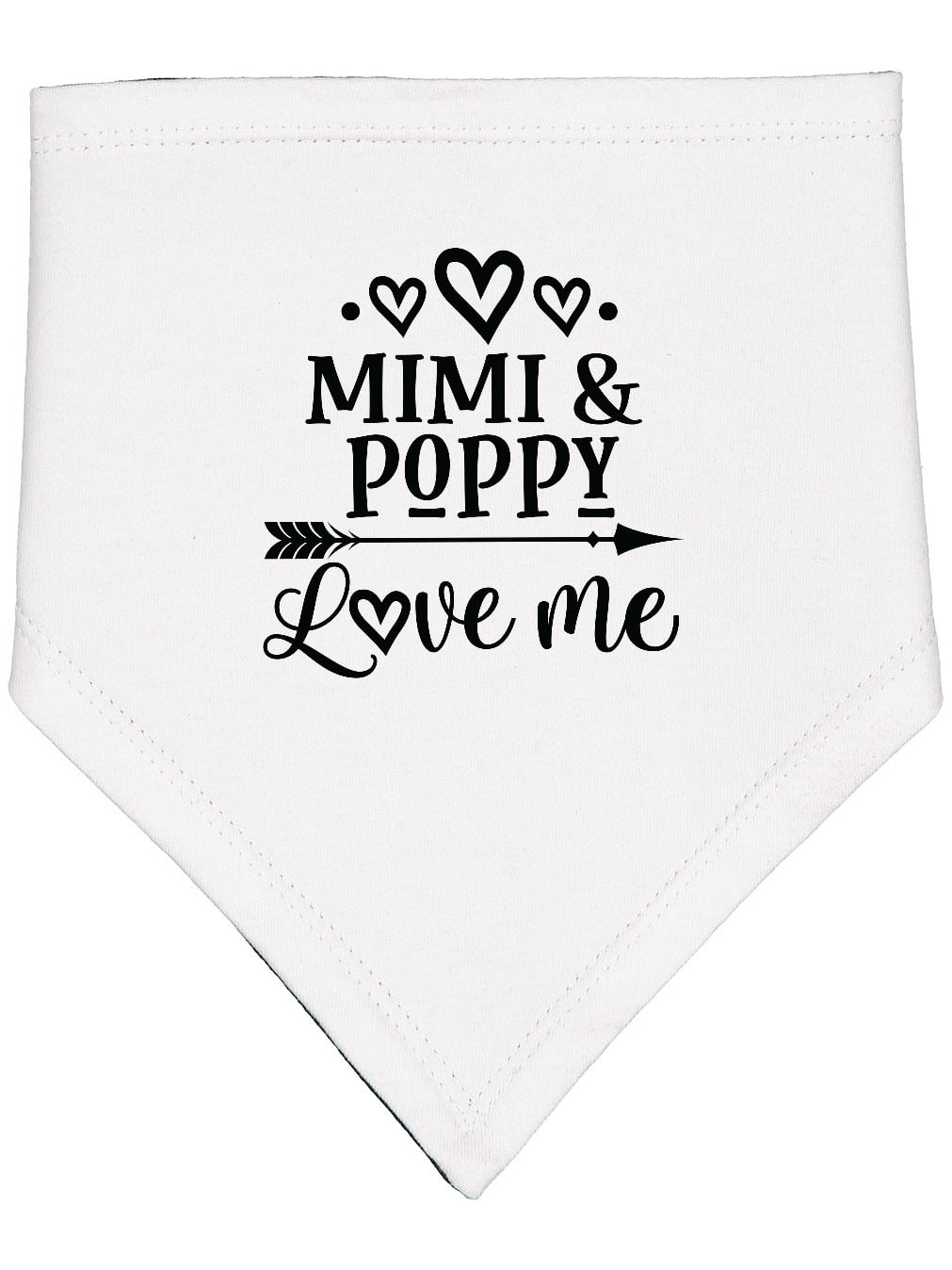 Inktastic Mimi and Poppy Love Me Baby Bandana Bib - Walmart.com