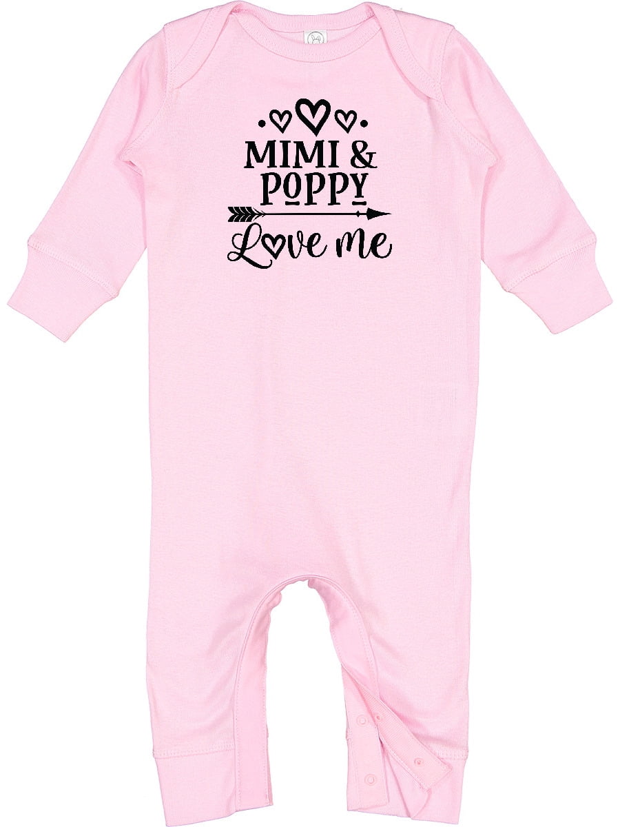 Inktastic Mimi and Poppy Love Me Baby Romper Coveralls - Walmart.com