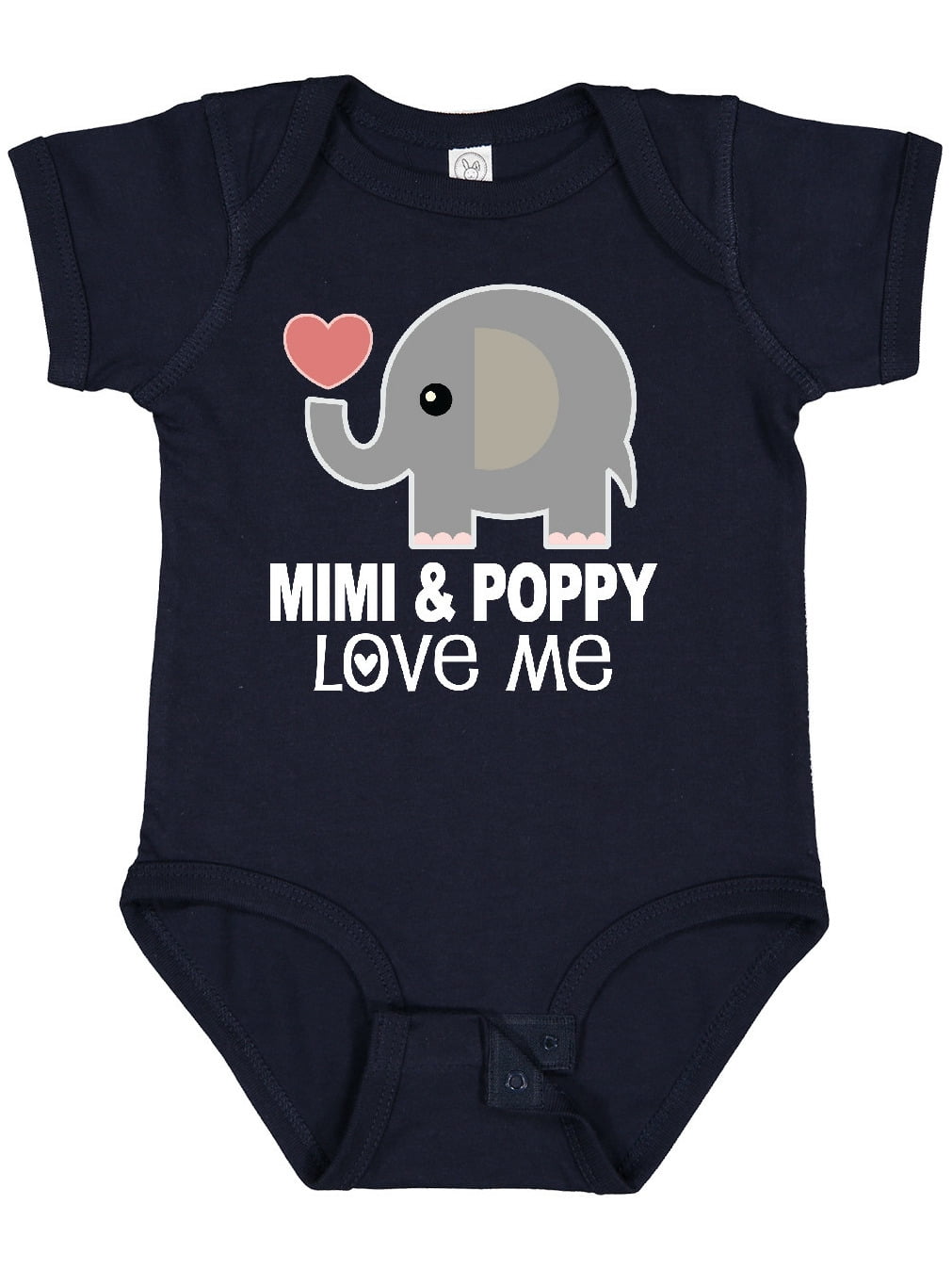 Inktastic Mimi and Poppy Love Me Grandchild Boys or Girls Baby Bodysuit ...
