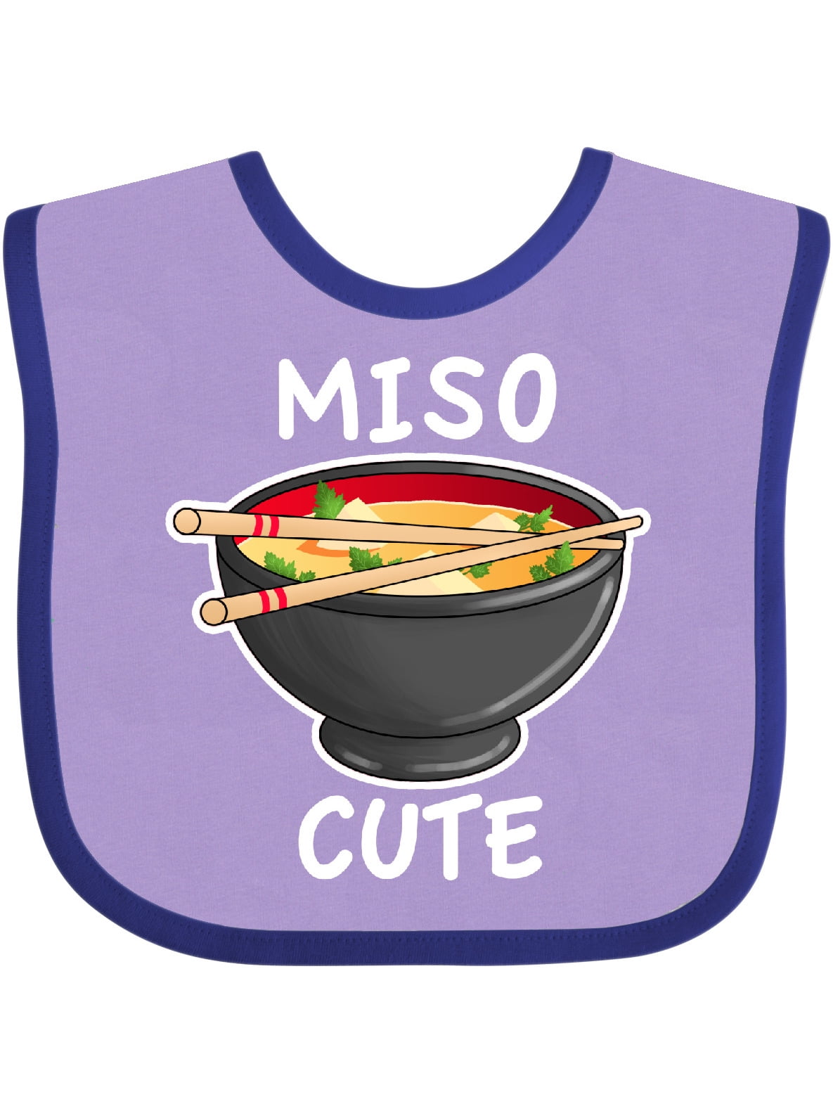 Inktastic Miso Cute with Miso Soup Boys or Girls Baby Bib - Walmart.com