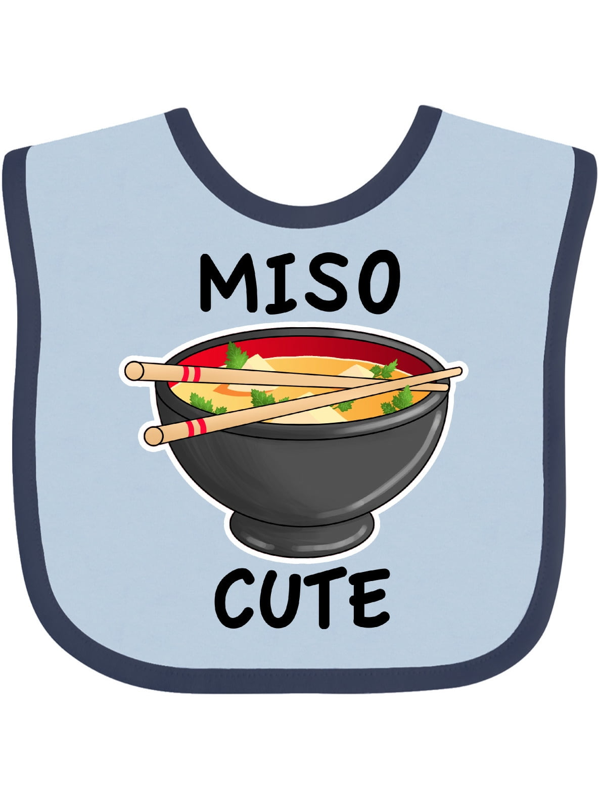 Inktastic Miso Cute with Miso Soup Boys or Girls Baby Bib - Walmart.com