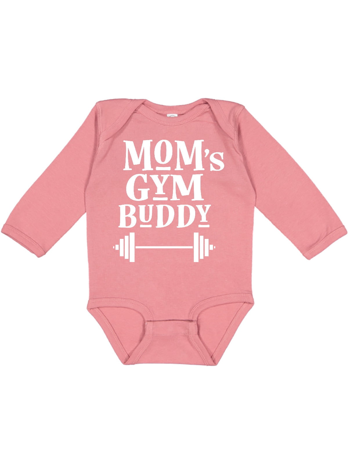 Inktastic Mom's Gym Buddy Fitness Workout Boys or Girls Long Sleeve ...