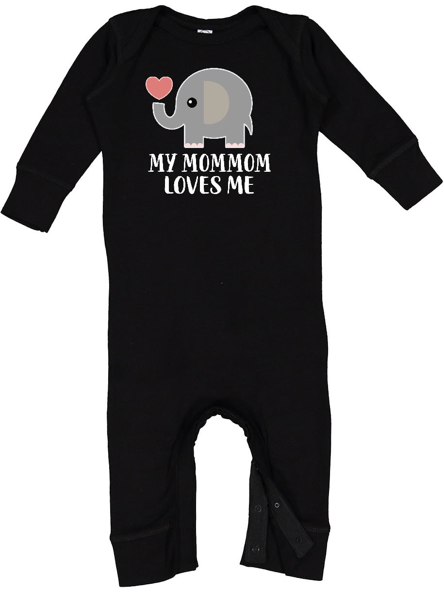 Inktastic Mommom Loves Me Grandchild Baby Romper Coveralls - Walmart.com