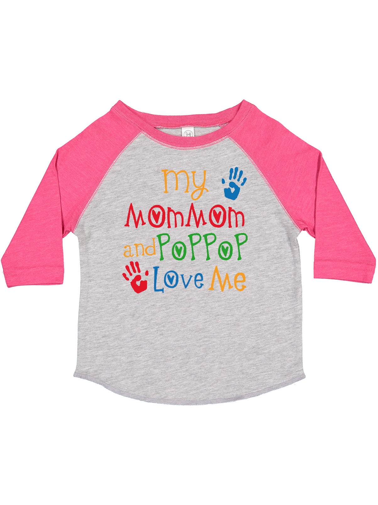 Inktastic Mommom and Poppop Love Me Boys or Girls Toddler T-Shirt ...