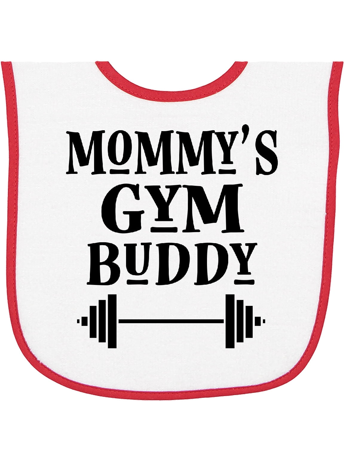 Inktastic Mommy Gym Buddy Workout Baby Terry Cloth Bib - Walmart.com