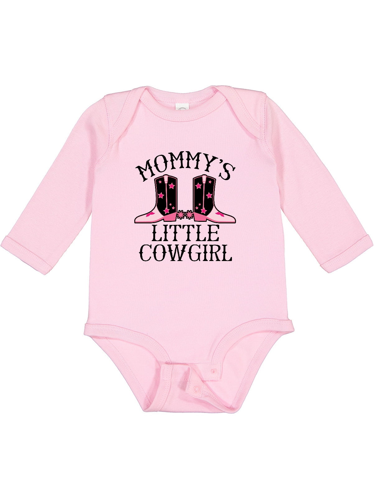 Inktastic Mommy Little Cowgirl Baby Clothes Girls Long Sleeve Baby Bodysuit - Walmart.com
