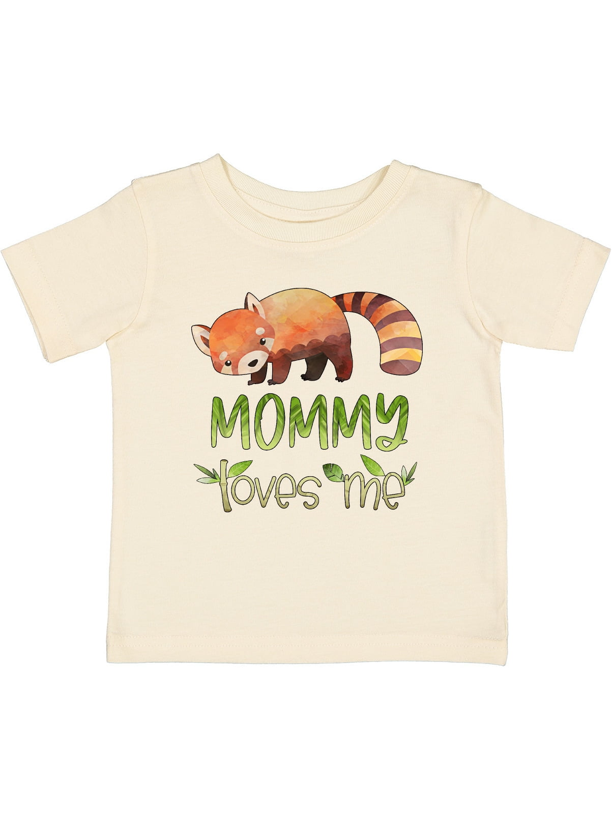 Inktastic Mommy Loves Me Cute Red Panda Boys or Girls Baby T-Shirt - Walmart.com