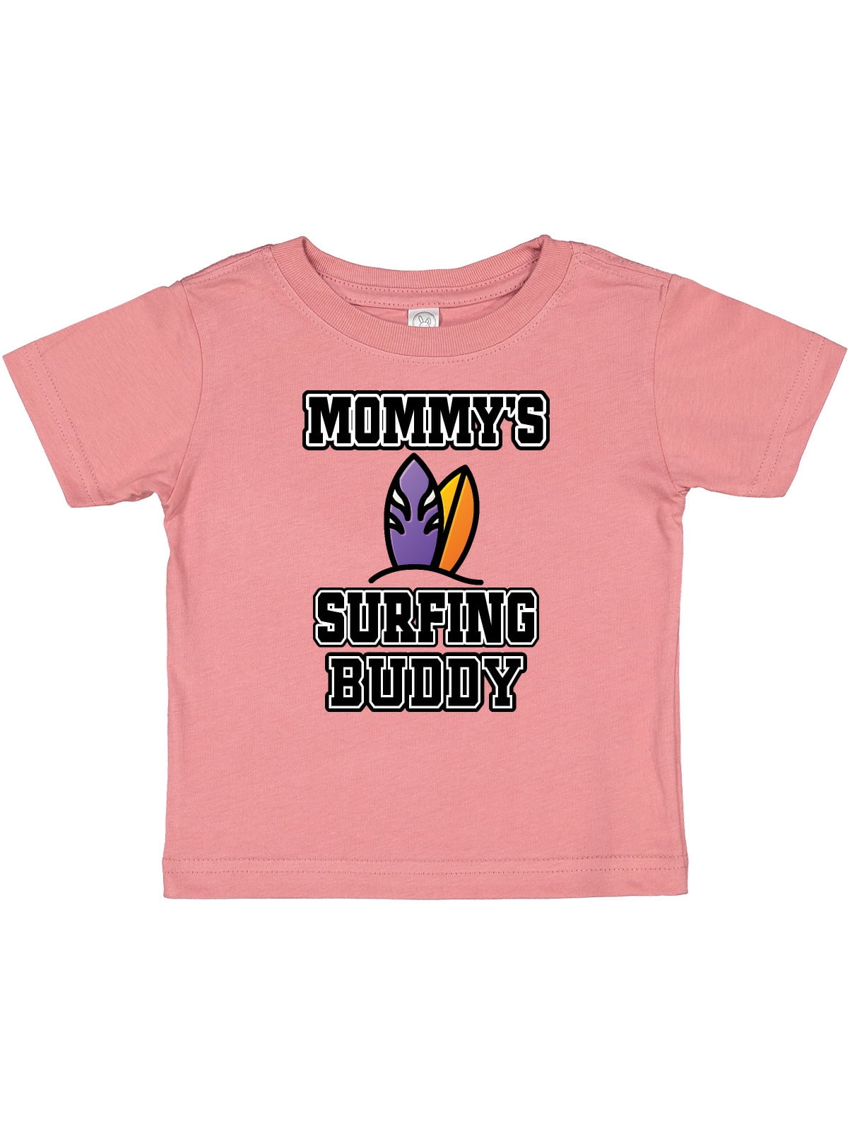 Inktastic Mommy Surfing Buddy Surfboard Boys or Girls Baby T-Shirt ...