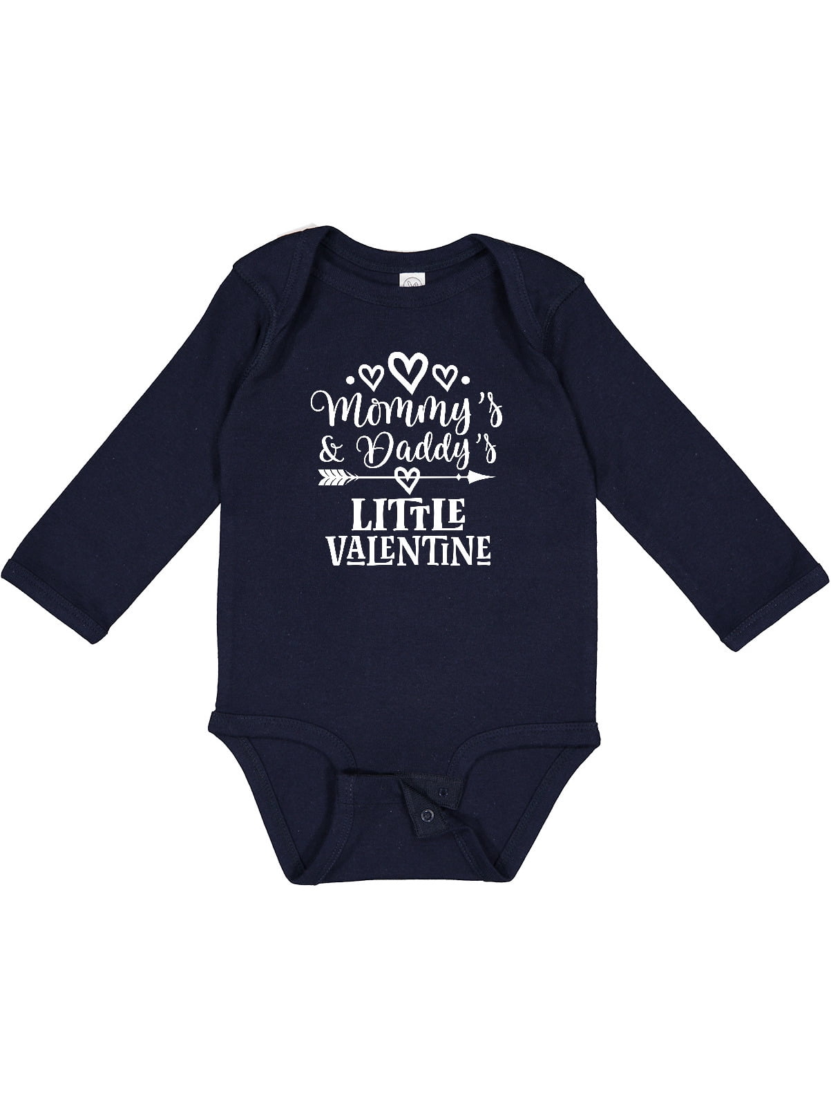 Inktastic Mommy and Daddy Little Valentine Boys or Girls Long Sleeve Baby Bodysuit - Walmart.com