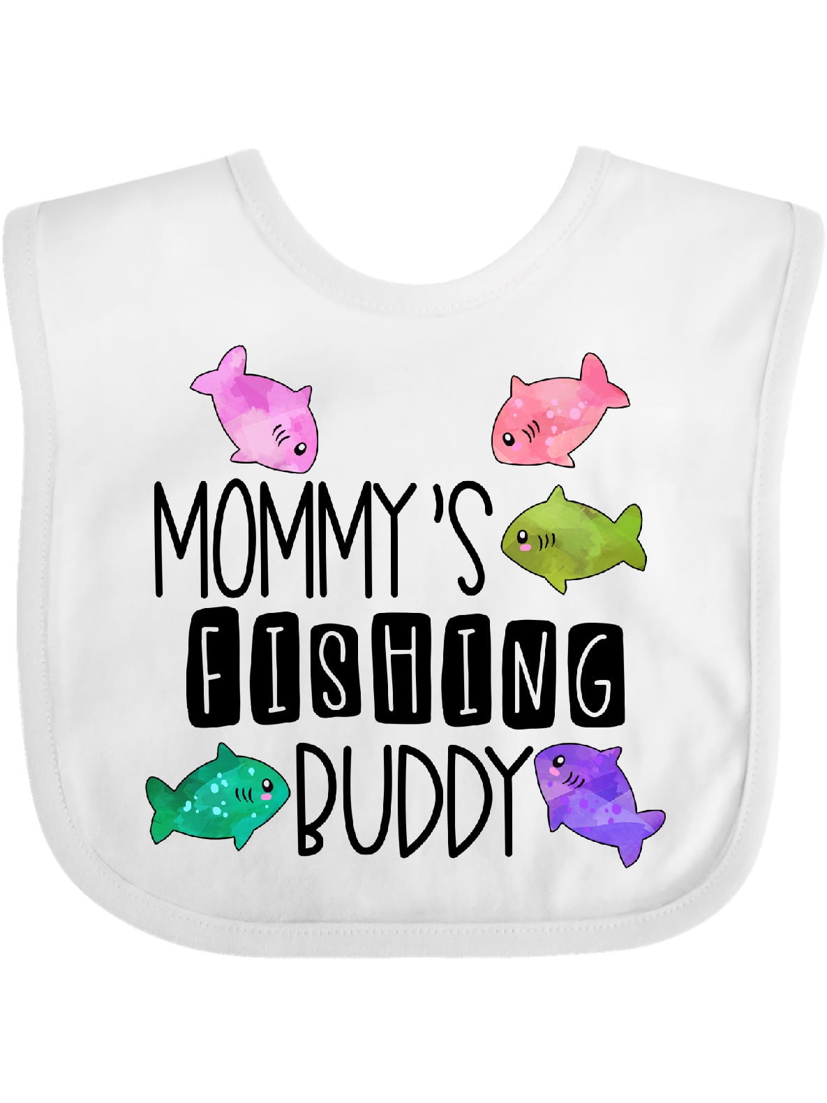 Inktastic Mommy's Fishing Buddy with Colorful Fish Boys or Girls Baby ...