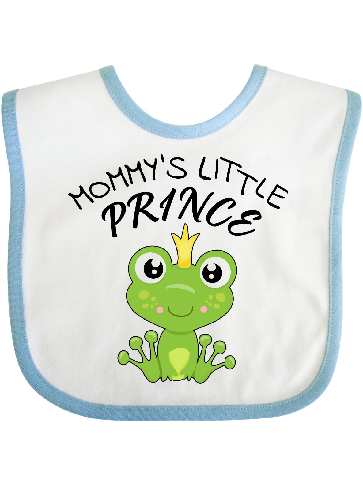 Inktastic Mommy's Little Prince Cute Frog Boys Baby Bib - Walmart.com