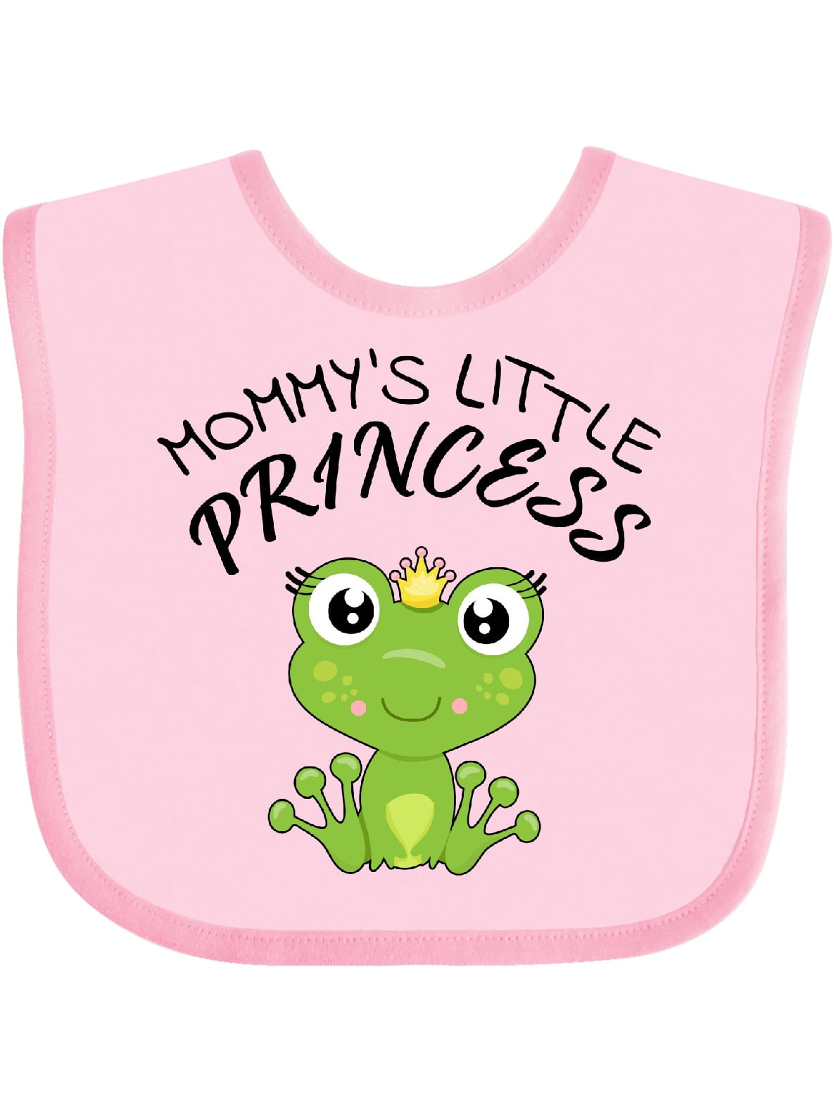 Inktastic Mommy's Little Princess- cute frog Girls Baby Bib - Walmart.com