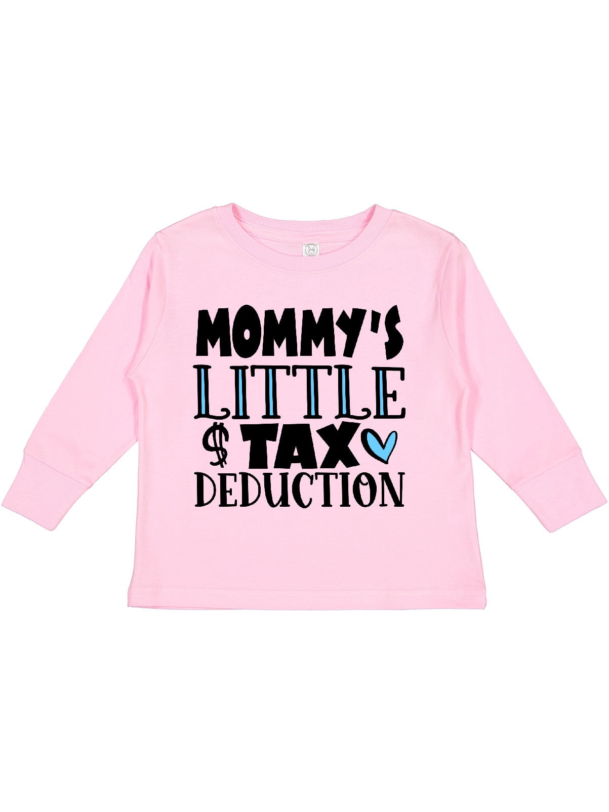 Inktastic Mommy's Little Tax Deduction Blue Hearts Boys or Girls Long ...