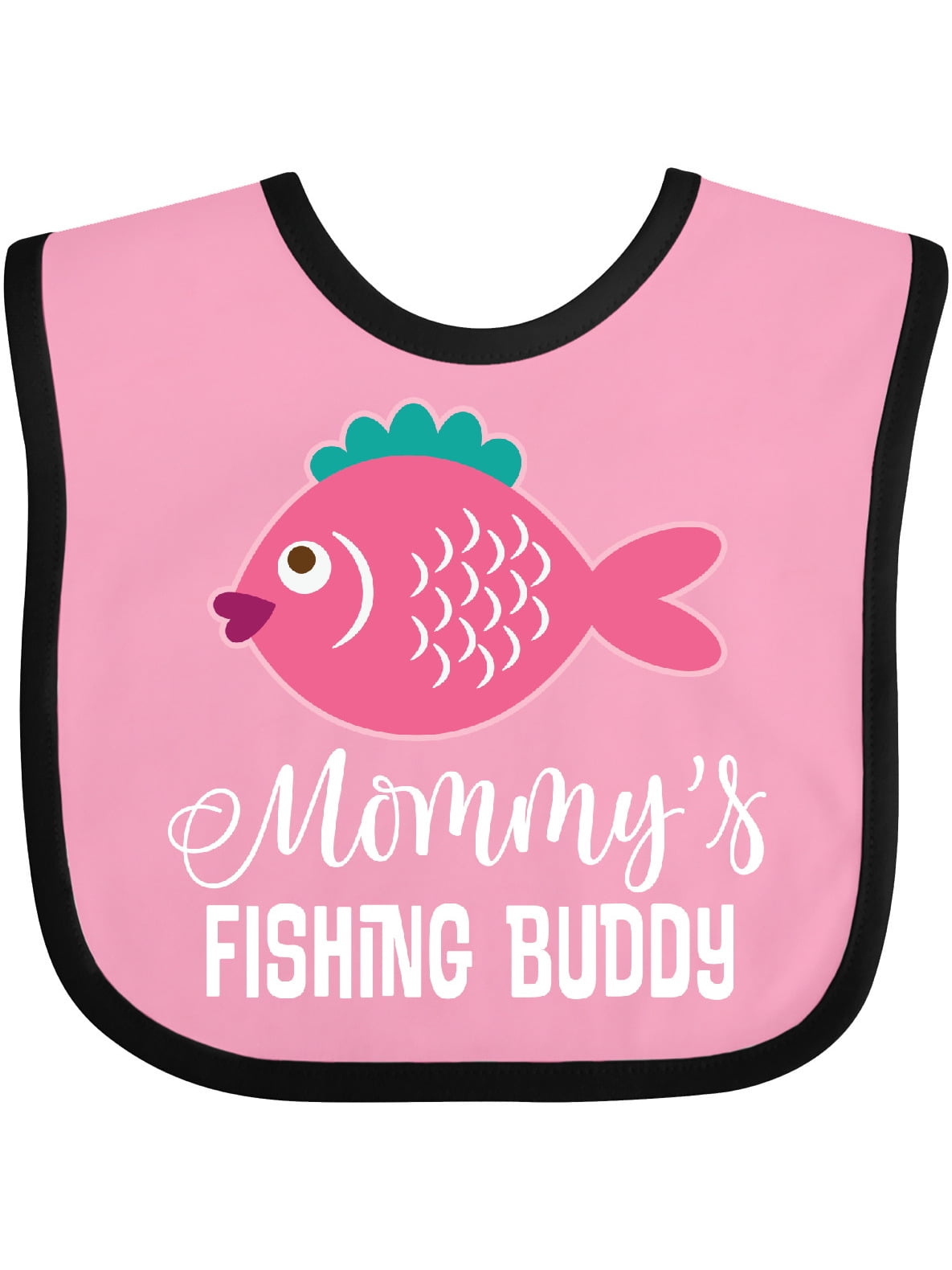 Inktastic Mommys Fishing Buddy Girls Girls Baby Bib - Walmart.com