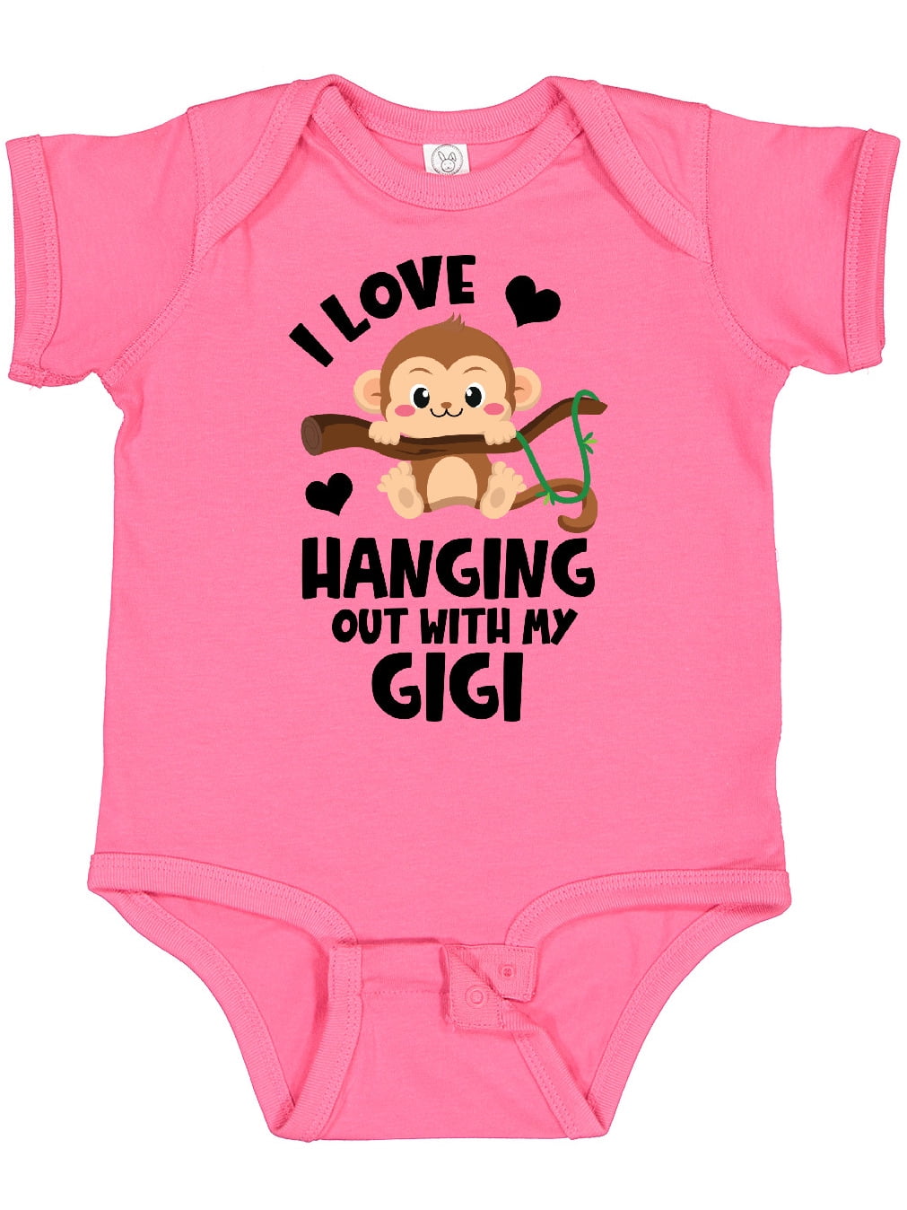 Inktastic Monkey I Love Hanging out with My Gigi Boys or Girls Baby ...
