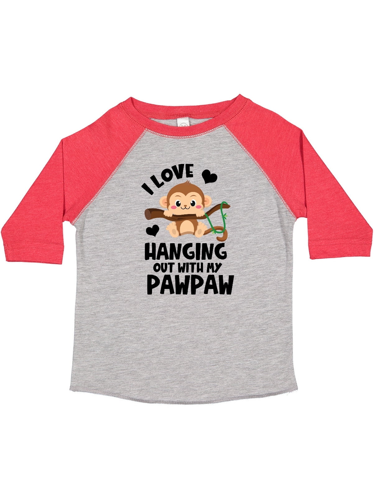 Inktastic Monkey I Love Hanging out with My Pawpaw Boys or Girls ...