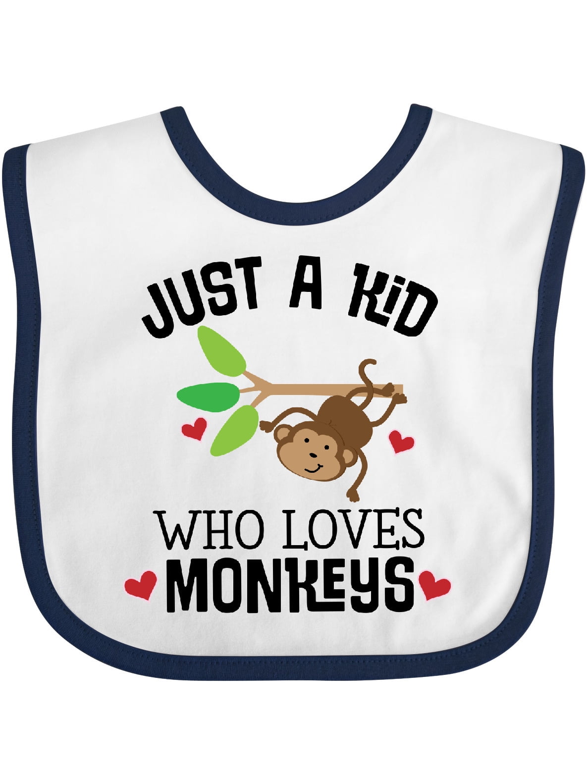 Inktastic Monkey Lover Jungle Animal Boys or Girls Baby Bib - Walmart.com