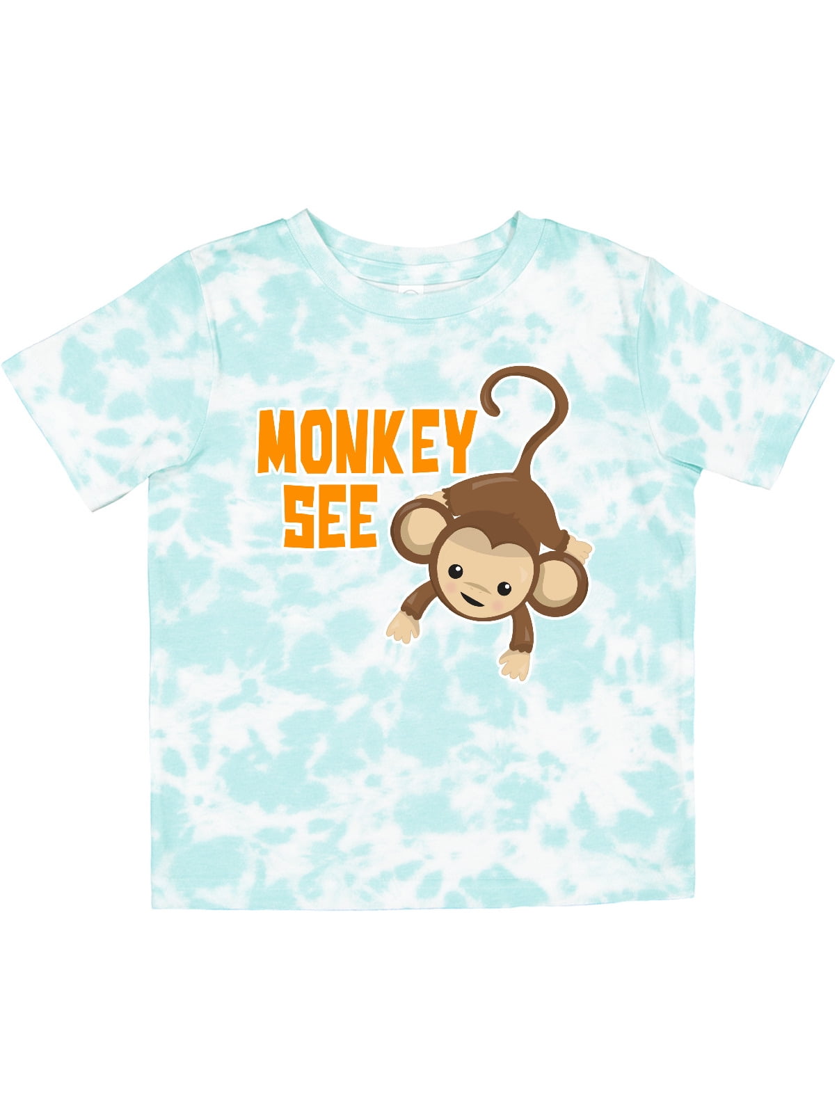Inktastic Monkey See with Monkey Boys or Girls Toddler T-Shirt ...