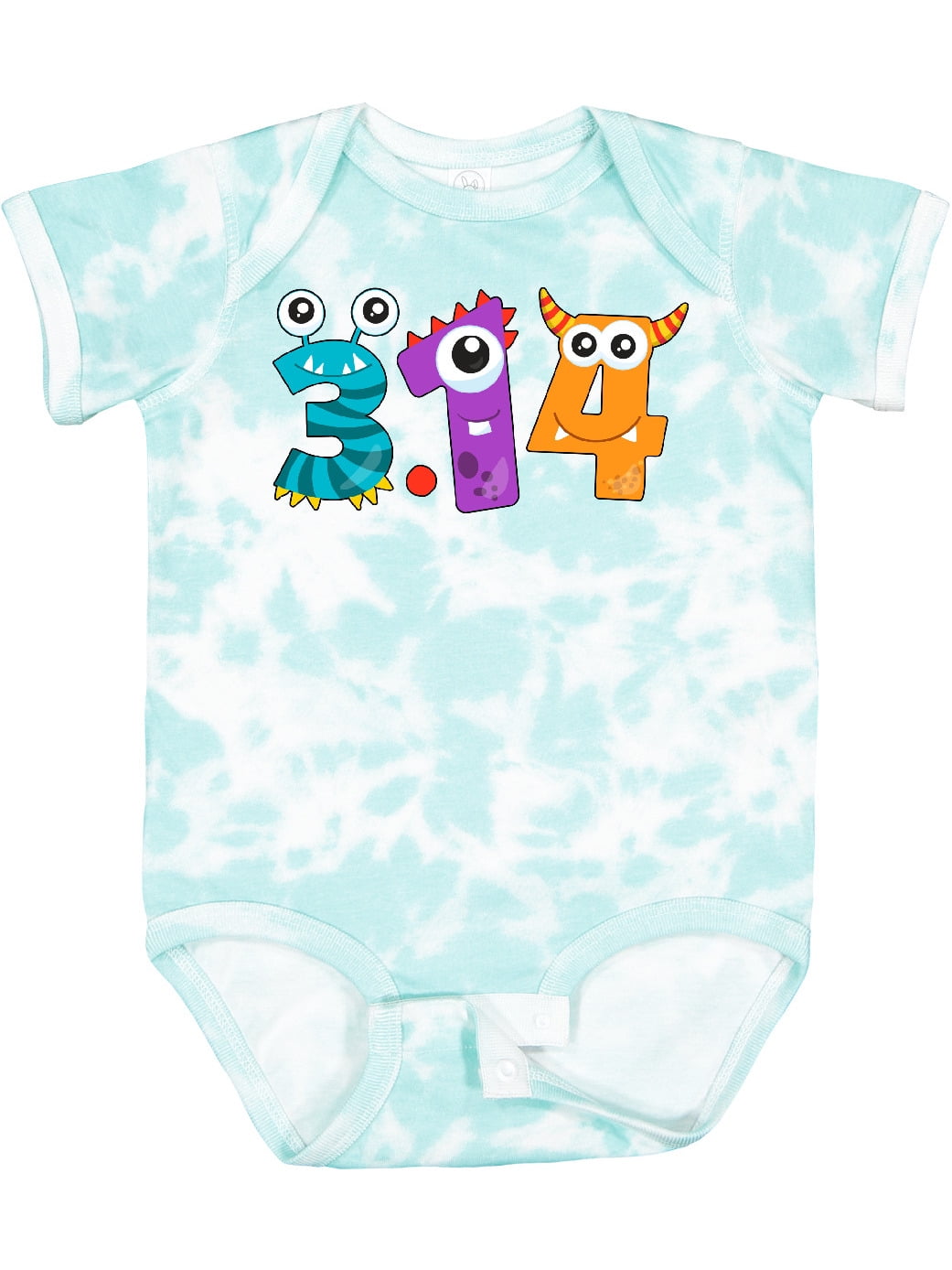 Inktastic Monsters Like Pi- Pi Day Numbers Boys or Girls Baby Bodysuit ...