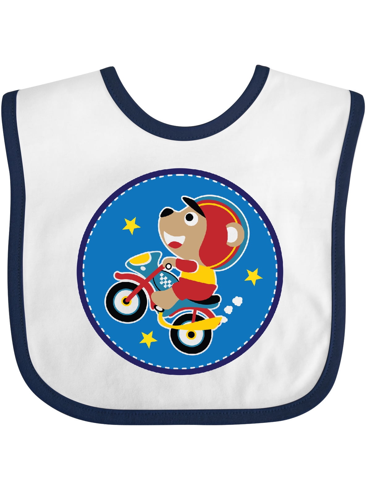 Inktastic Motorcycle Dirt Bike Racing Boys Baby Bib - Walmart.com