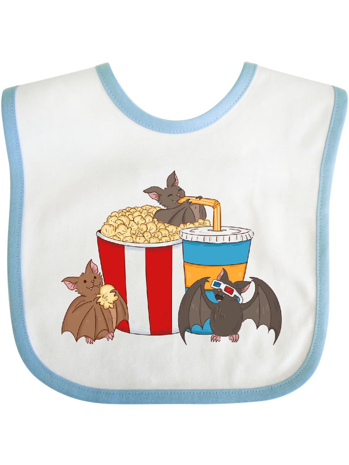 Inktastic Movie Loving Bats with Popcorn and Soda Boys or Girls Baby ...
