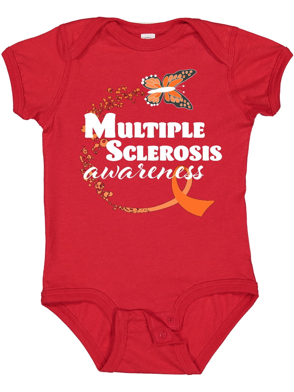 Inktastic Multiple Sclerosis Awareness Butterfly Ribbon Boys or Girls ...