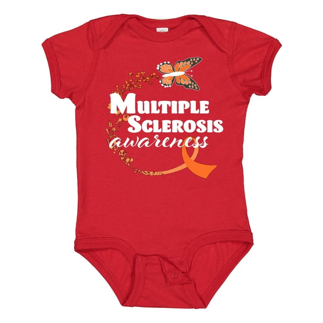 Inktastic Multiple Sclerosis Awareness Butterfly Ribbon Boys or Girls ...