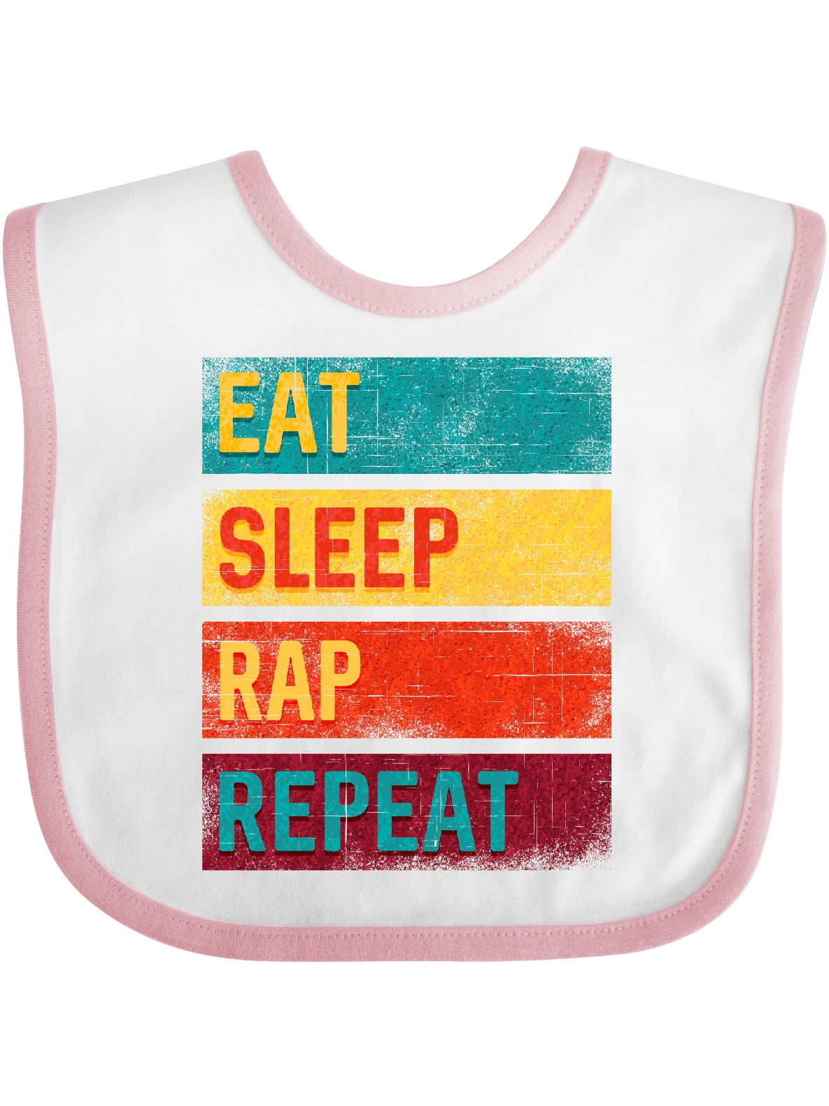 Inktastic Music Eat Sleep Rap Repeat Boys or Girls Baby Bib - Walmart.com