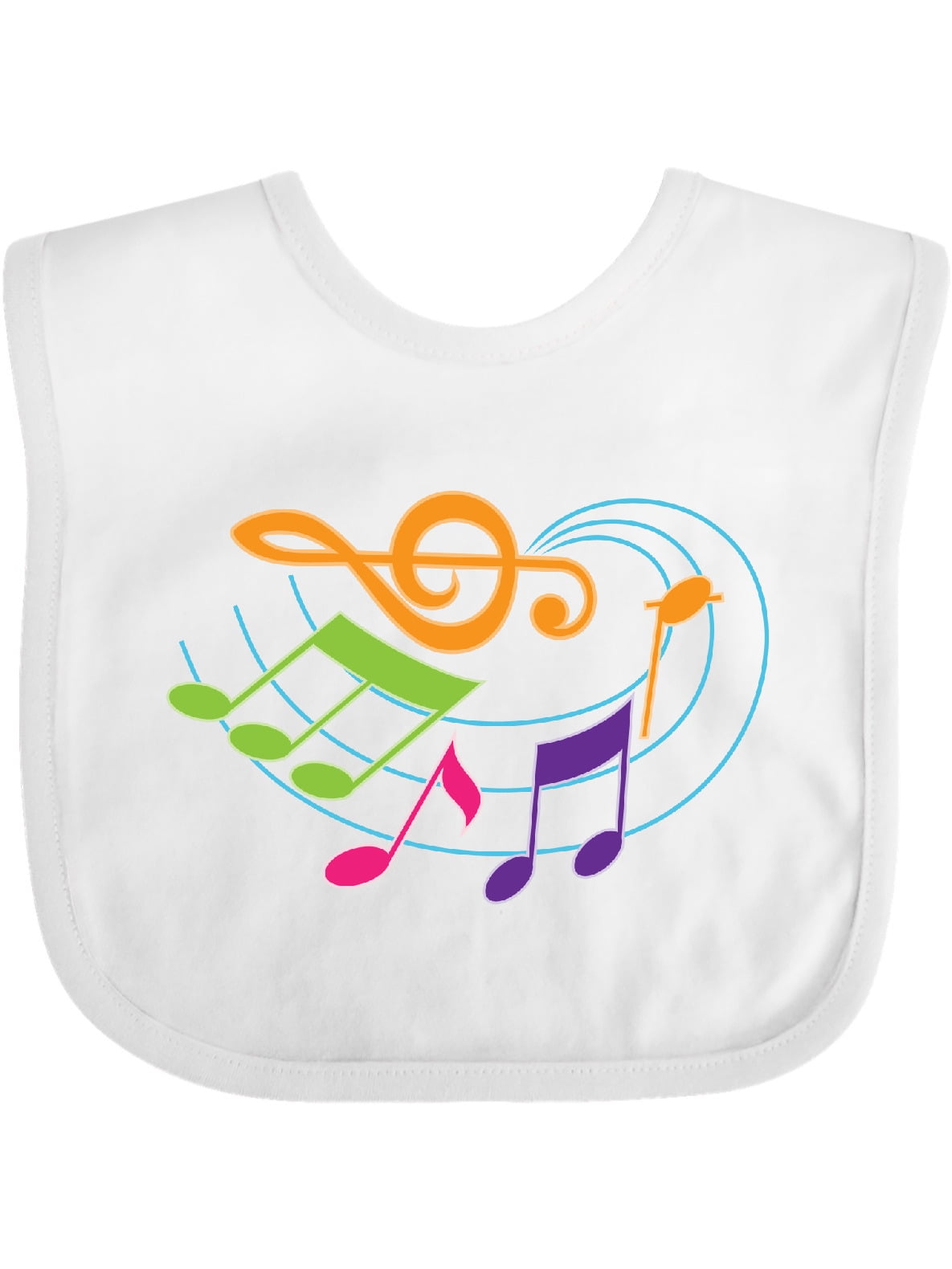 Inktastic Music Notes Musical Boys or Girls Baby Bib - Walmart.com