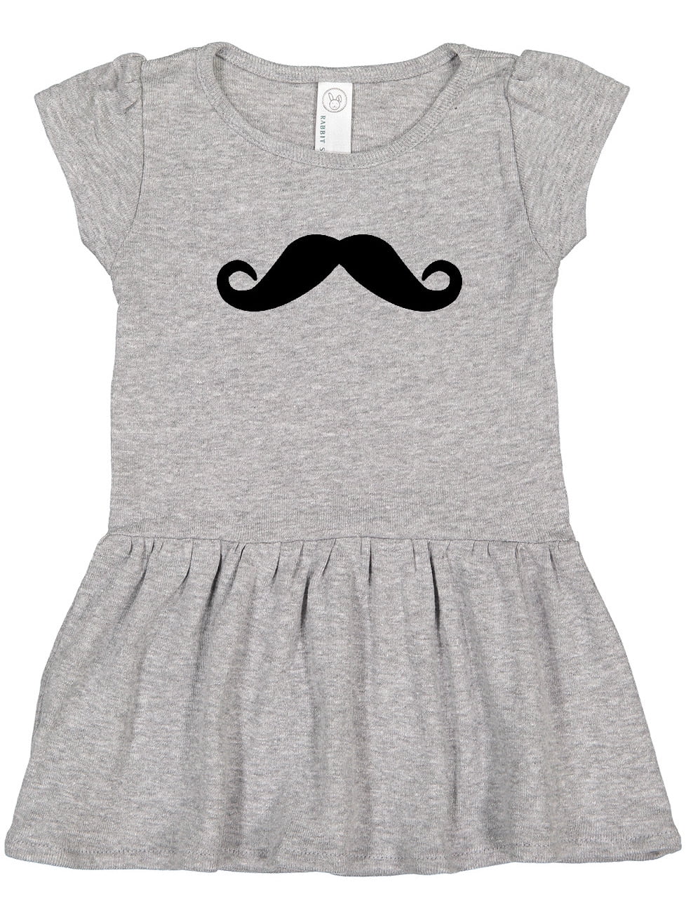 Inktastic Mustache Girls Toddler Dress - Walmart.com