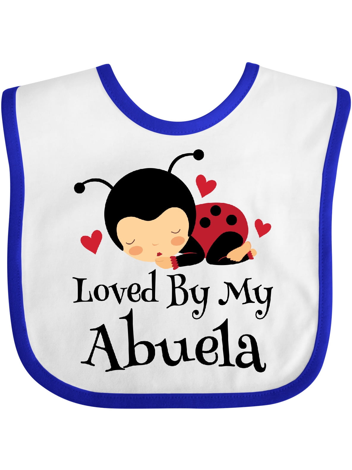 Inktastic My Abuela Loves Me Ladybug Boys or Girls Baby Bib - Walmart.com