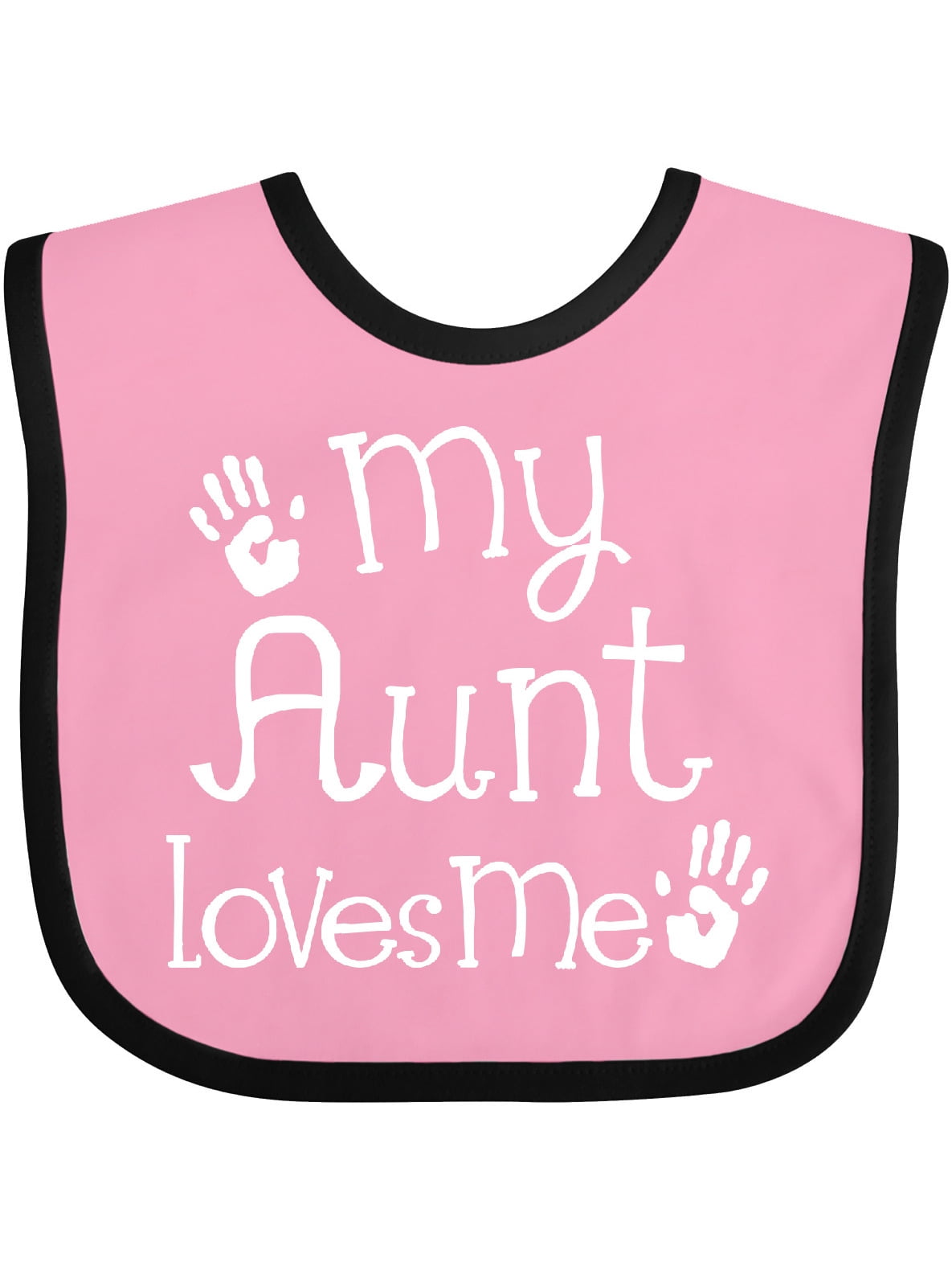 Inktastic My Aunt Loves Me Nephew Gift Boys or Girls Baby Bib - Walmart.com