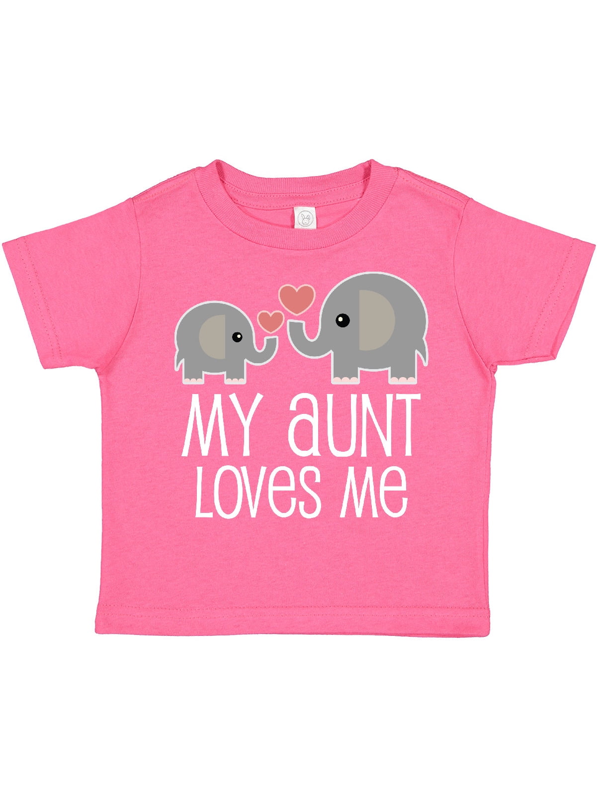 Inktastic My Aunt Loves Me Niece Nephew Elephant Boys or Girls Toddler T-Shirt - Walmart.com