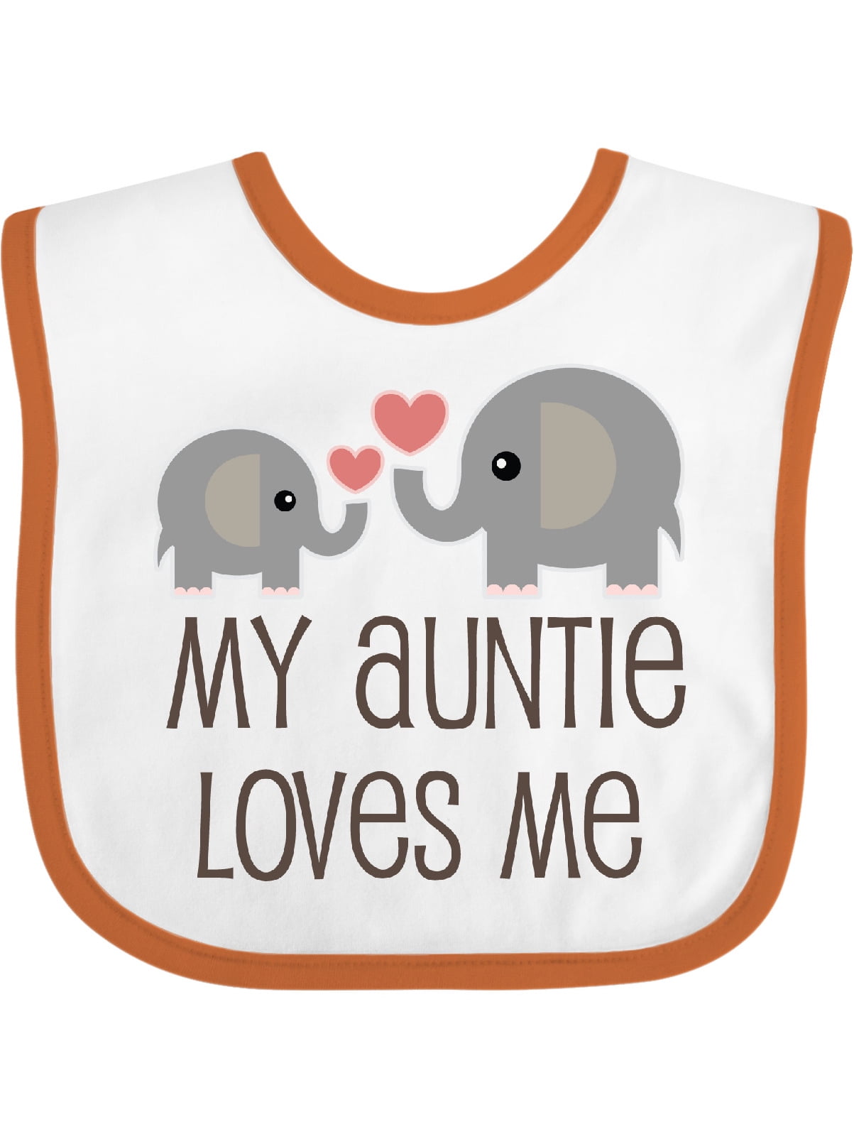 Inktastic My Auntie Loves Me Boys or Girls Baby Bib - Walmart.com
