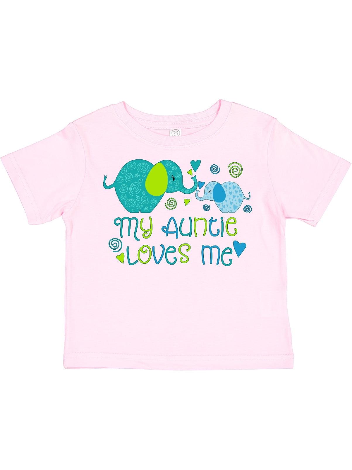 Inktastic My Auntie Loves Me- Cute Elephants Boys or Girls Toddler T-Shirt - Walmart.com