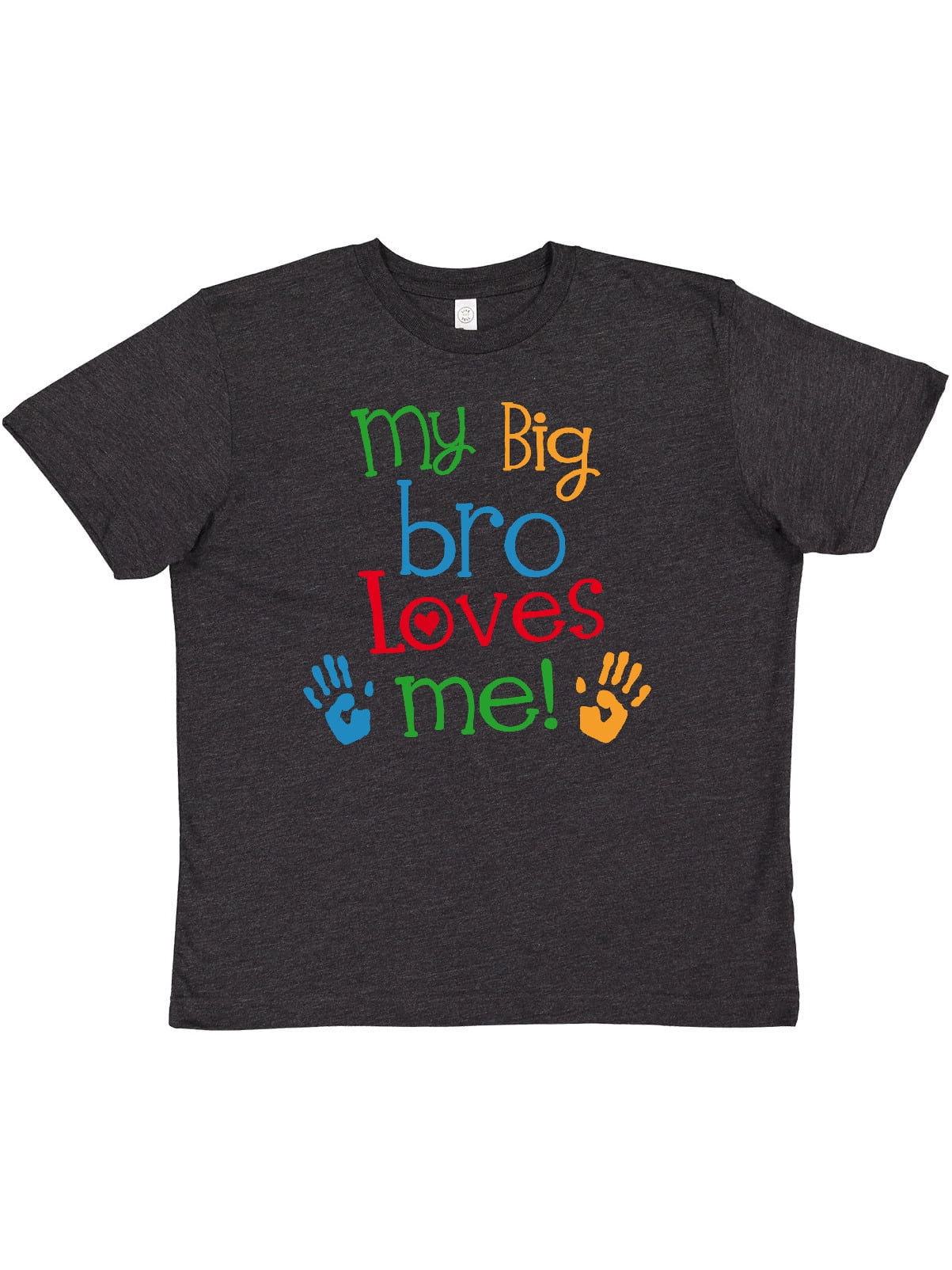 Inktastic My Big Bro Loves Me Little Brother Sister Youth T-Shirt ...