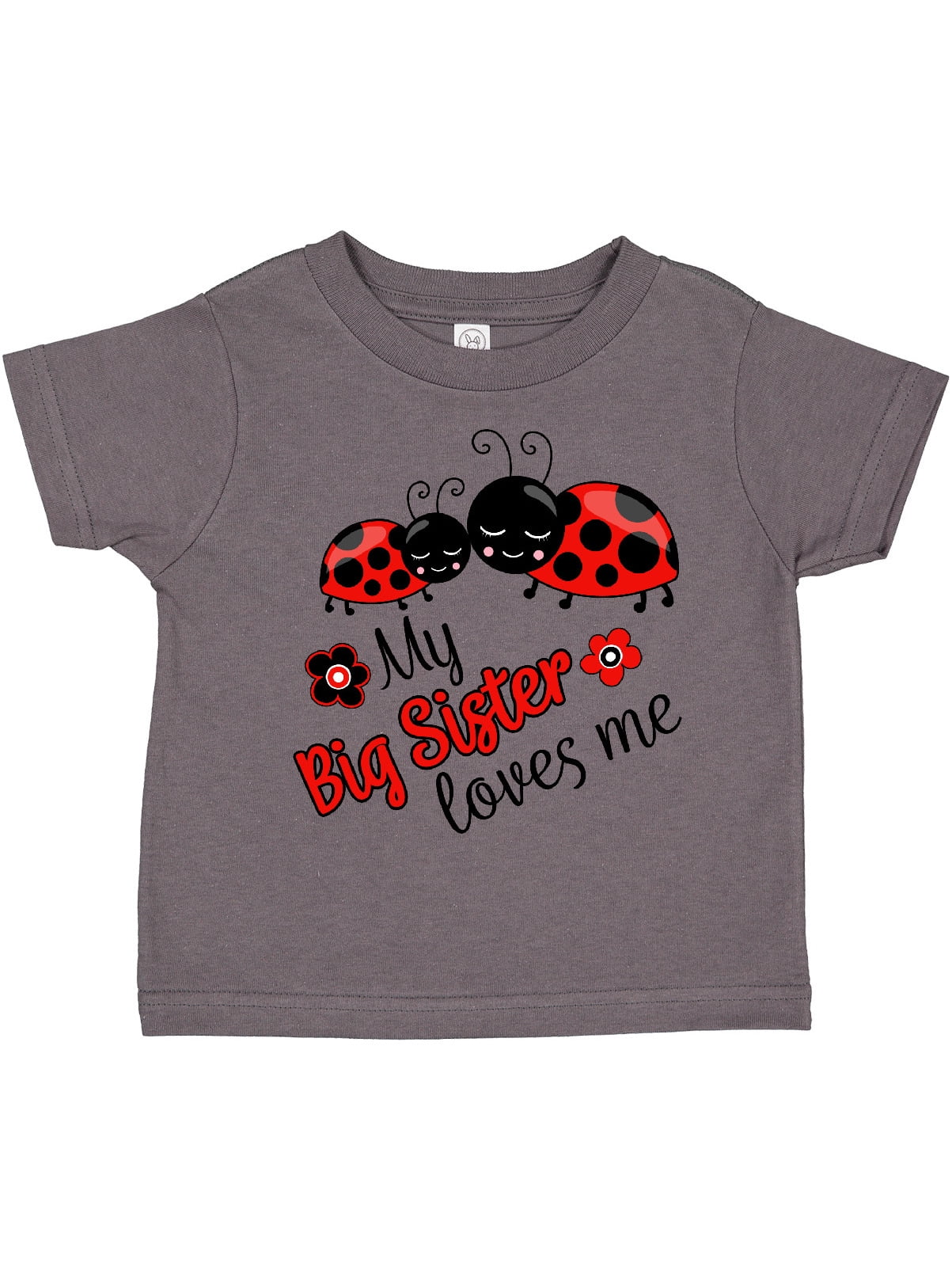 Inktastic My Big Sister Loves Me with Cute Ladybugs Boys or Girls Toddler T-Shirt - Walmart.com