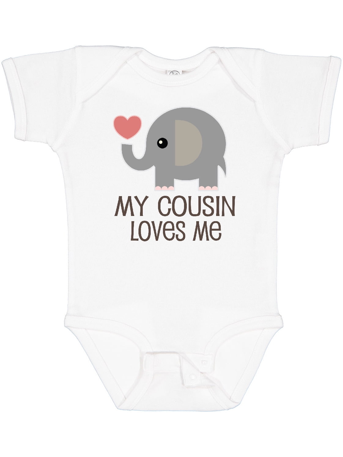 Inktastic My Cousin Loves Me Boys or Girls Baby Bodysuit - Walmart.com