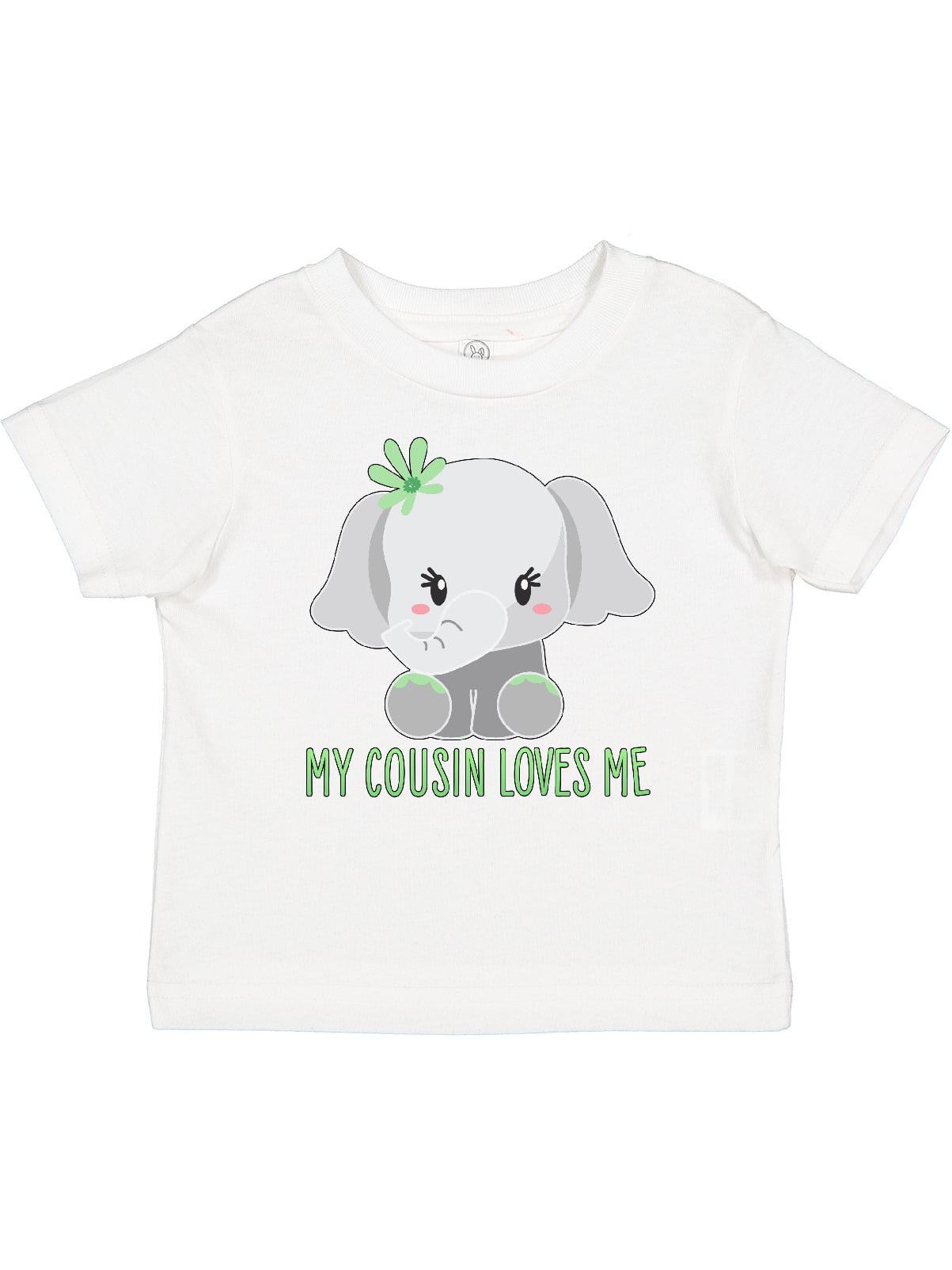 Inktastic My Cousin Loves Me- cute elephant Boys or Girls Baby T-Shirt - Walmart.com