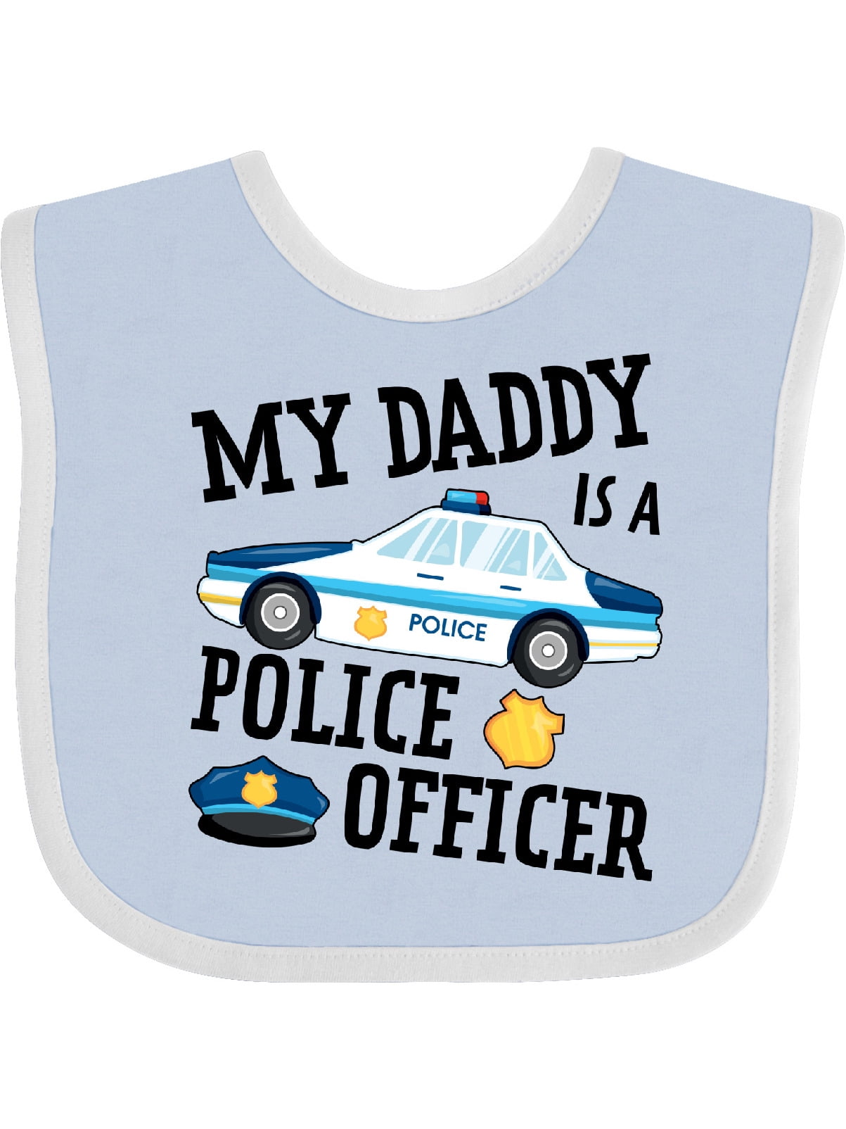 Inktastic My Daddy is a Police Officer Boys or Girls Baby Bib - Walmart.com