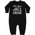 Inktastic My First Cruise with Cruise Ship and Palm Trees Baby Fleece ...