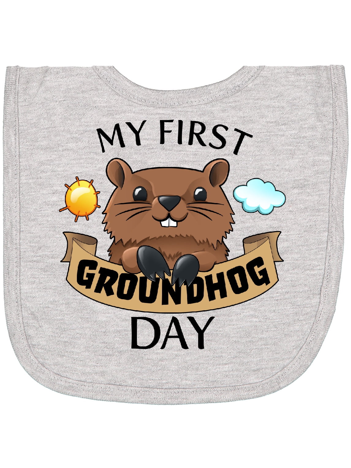 Inktastic My First Groundhog Day Cute Newborn Bib - Walmart.com
