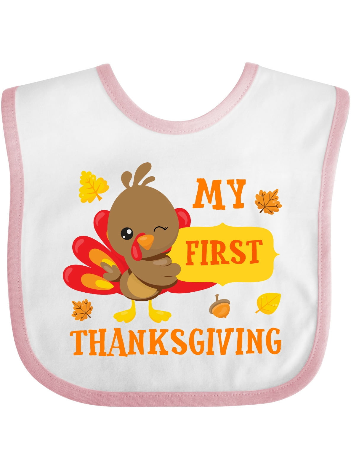 Inktastic My First Thanksgiving with Turkey and Leaves Boys or Girls ...