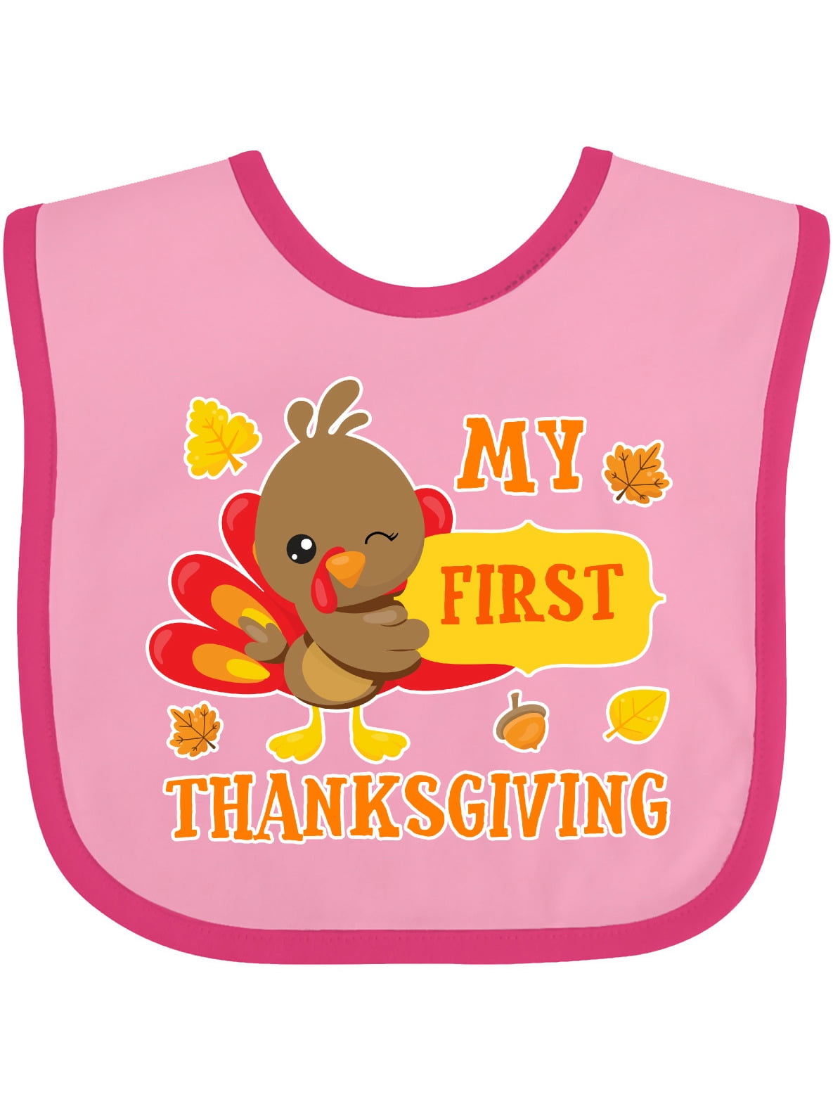 Inktastic My First Thanksgiving with Turkey and Leaves Boys or Girls ...