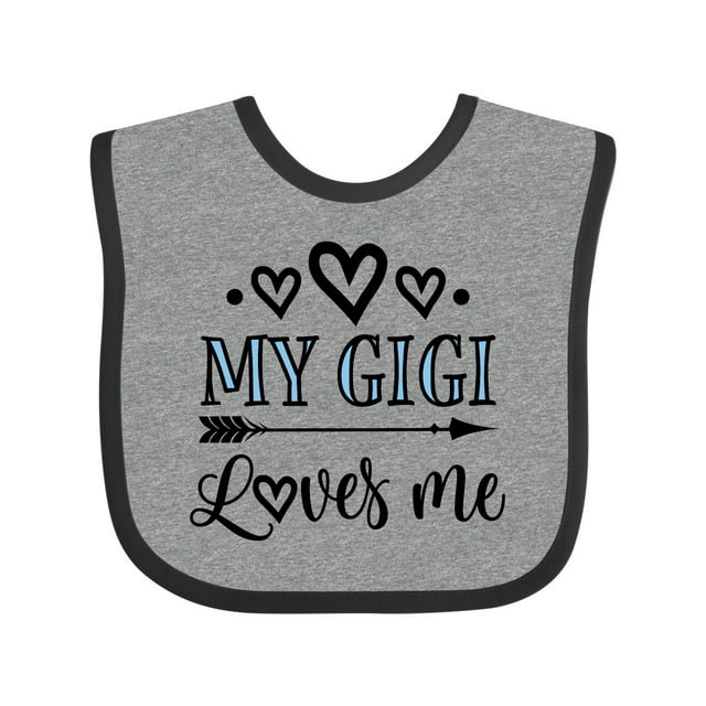 Inktastic My Gigi Loves Me Boys or Girls Baby Bib - Walmart.com