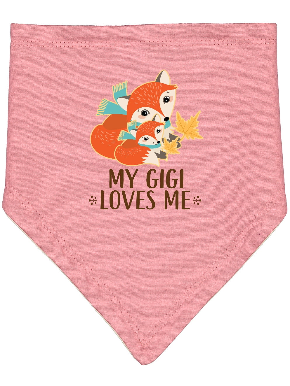 Inktastic My Gigi Loves Me Fox Grandchild Baby Bandana Bib - Walmart.com