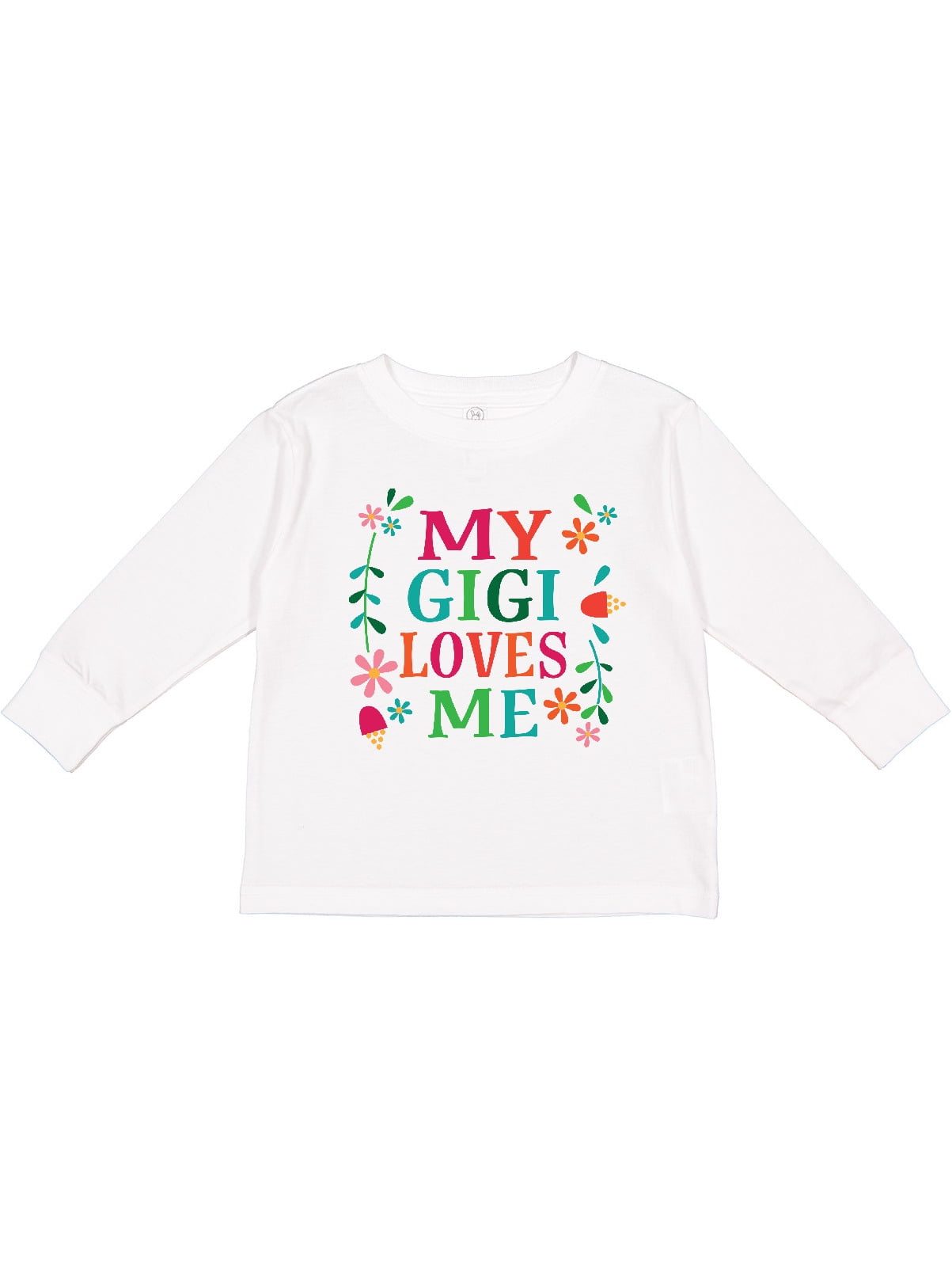 Inktastic My Gigi Loves Me Girls Apparel Girls Long Sleeve Toddler T-Shirt - Walmart.com