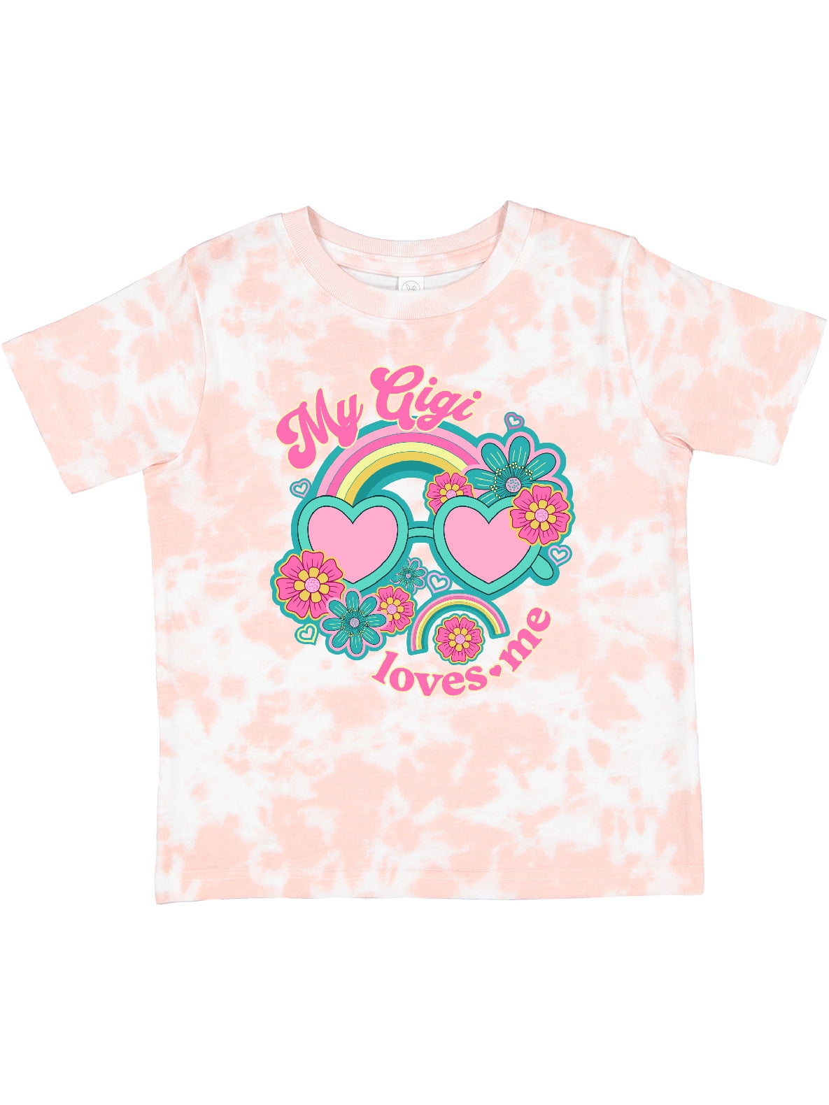 Inktastic My Gigi Loves Me Girls Rainbow Granddaughter Girls Toddler T-Shirt - Walmart.com
