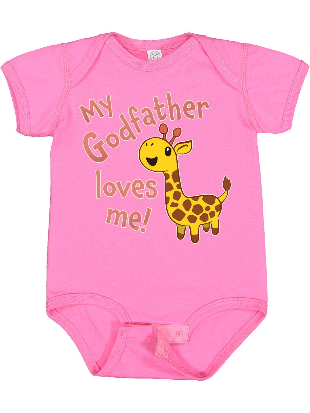 Inktastic My Godfather Loves Me- Cute Giraffe Boys or Girls Baby ...